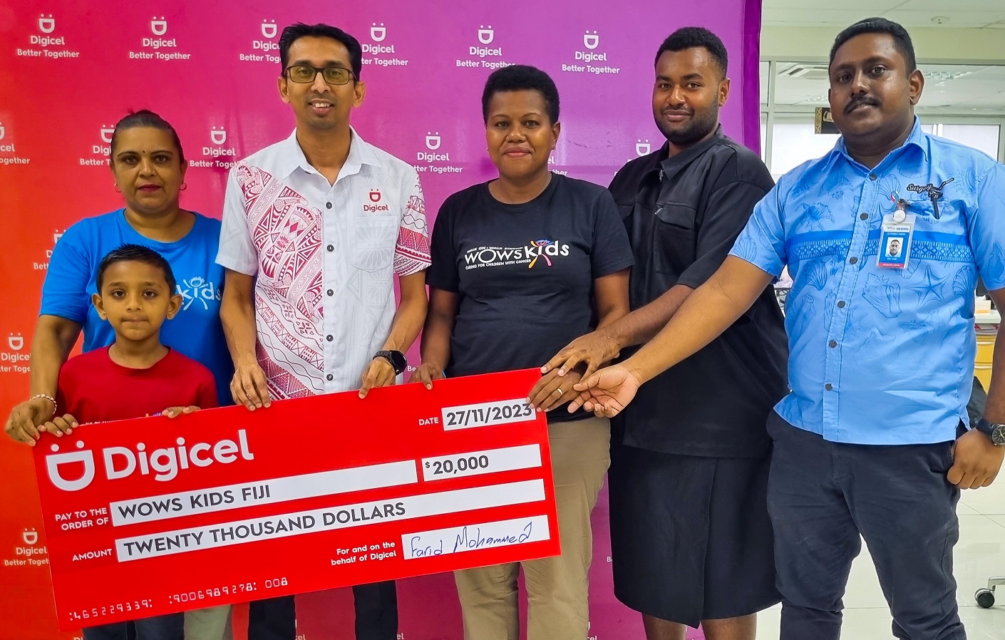 Digicel Fiji Gives Hope to WOWS Kids