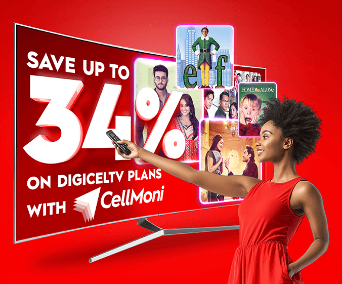 Discounted Digicel TV Plans with CellMoni